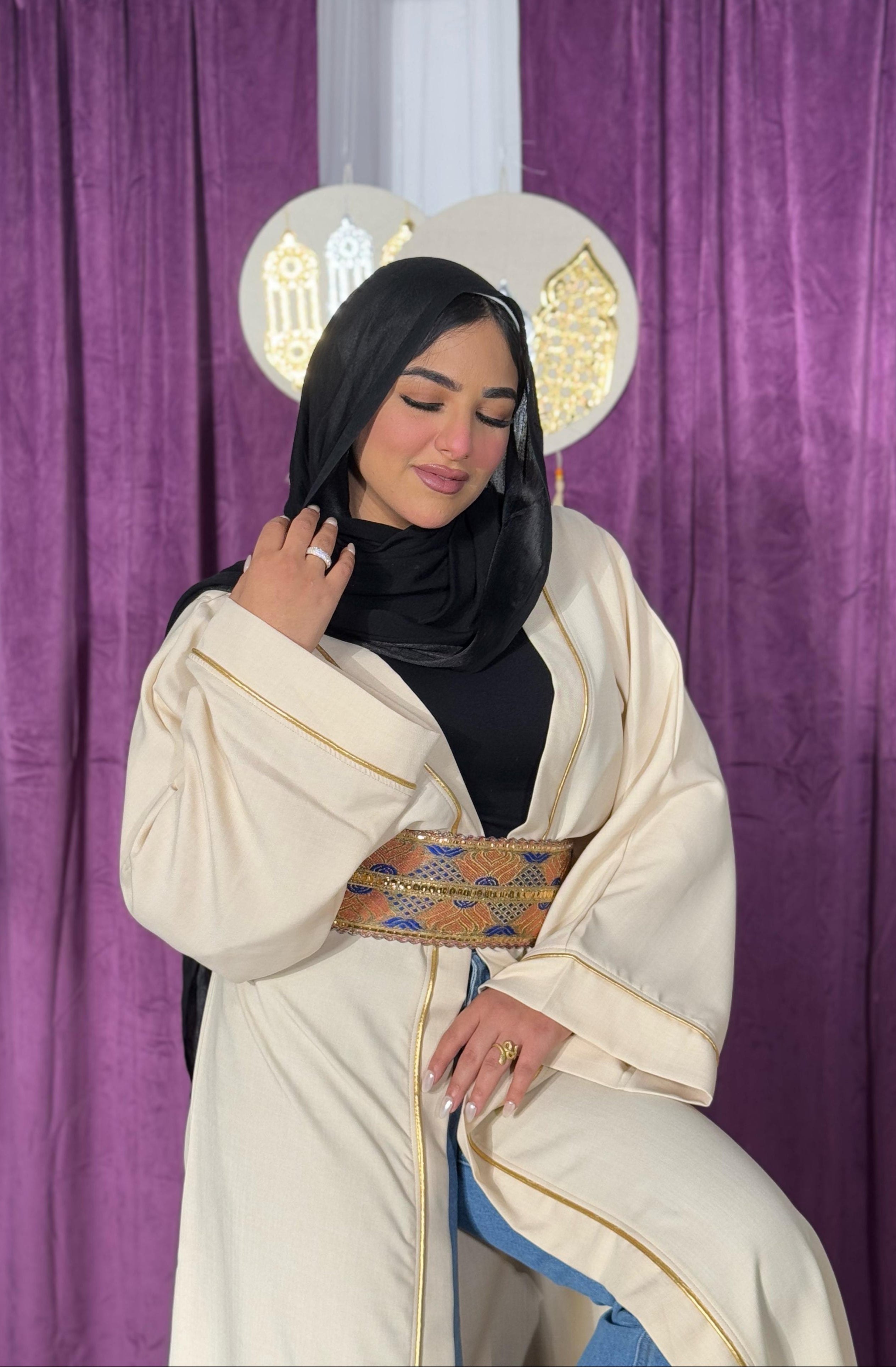 Kaftan with Wide Belt – Yashmak